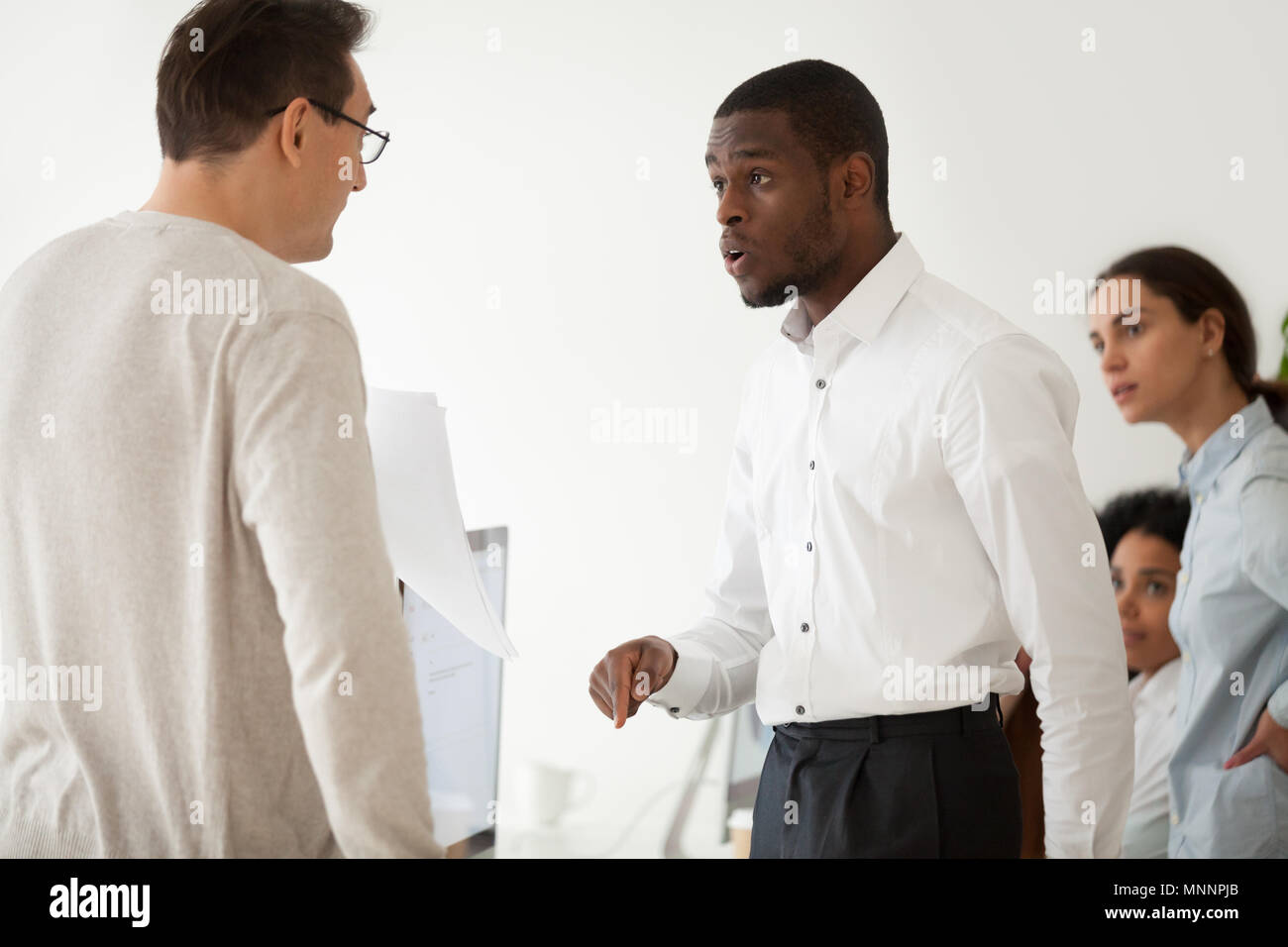 Employee talking boss not woman hi-res stock photography and images - Alamy