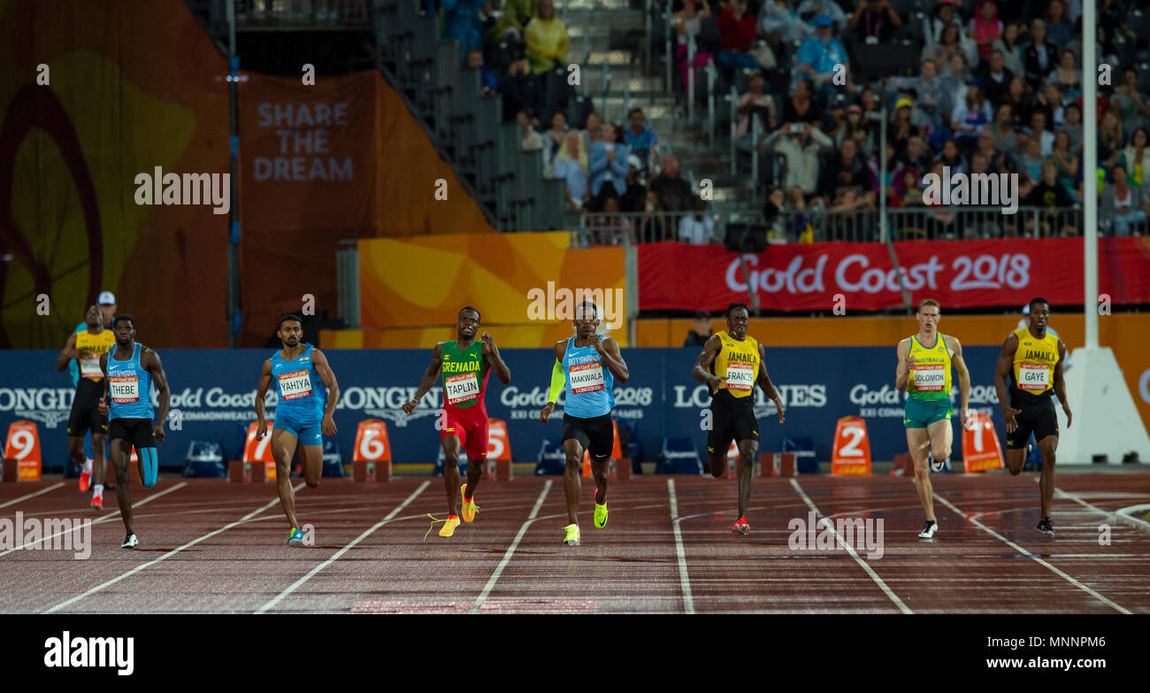Men's 400m Final-Commonwealth Games 2018 Stock Photo - Alamy