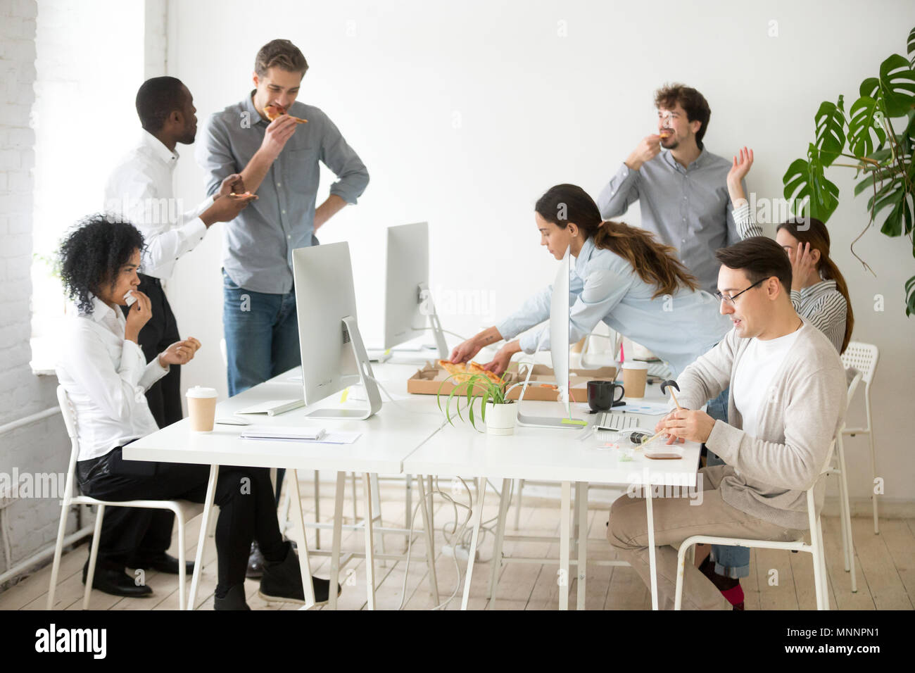 Lunch break ethnic hi-res stock photography and images - Alamy