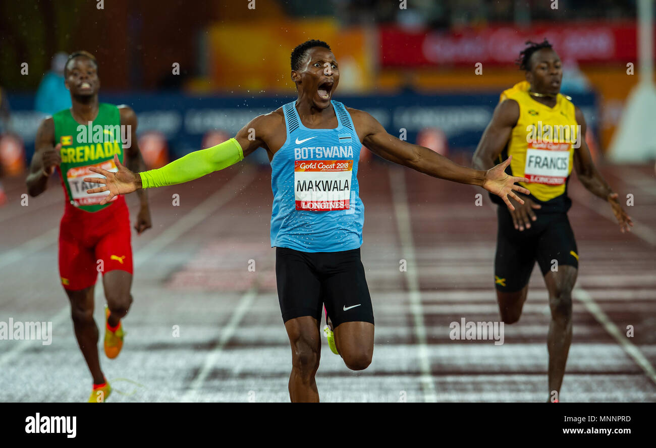 Men's 400m Final-Commonwealth Games 2018 Stock Photo - Alamy