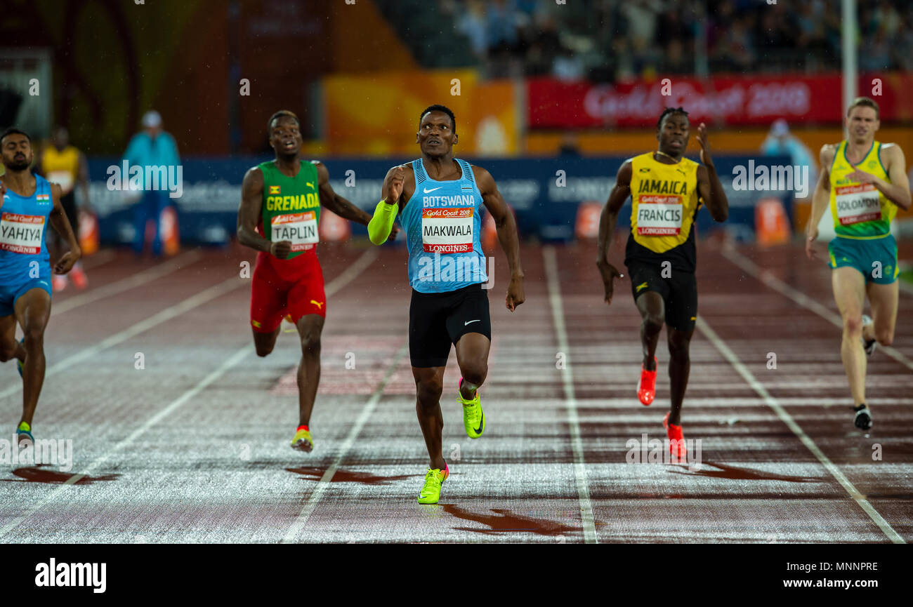 Men's 400m Final-Commonwealth Games 2018 Stock Photo - Alamy