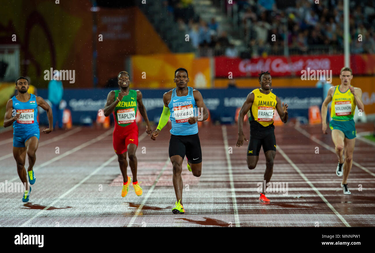 Men's 400m Final-Commonwealth Games 2018 Stock Photo - Alamy