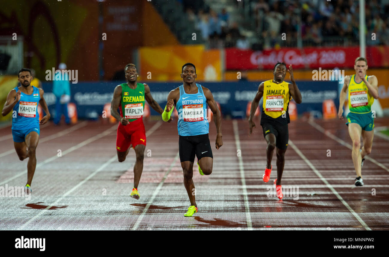 Men's 400m Final-Commonwealth Games 2018 Stock Photo - Alamy
