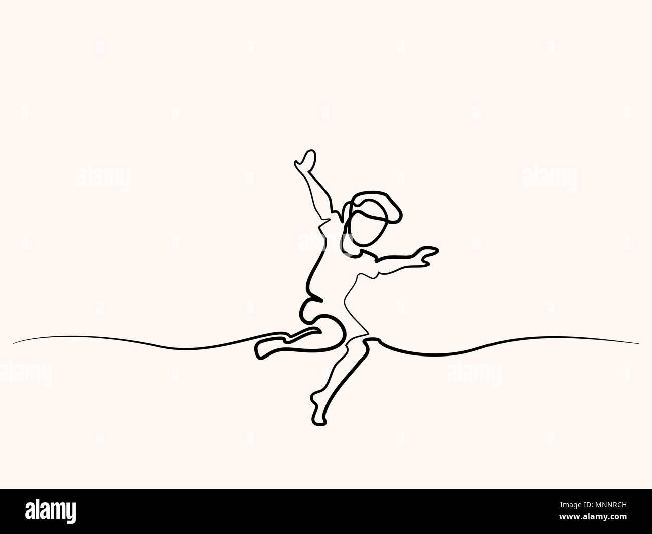 Sketch boy dancing hi-res stock photography and images - Alamy