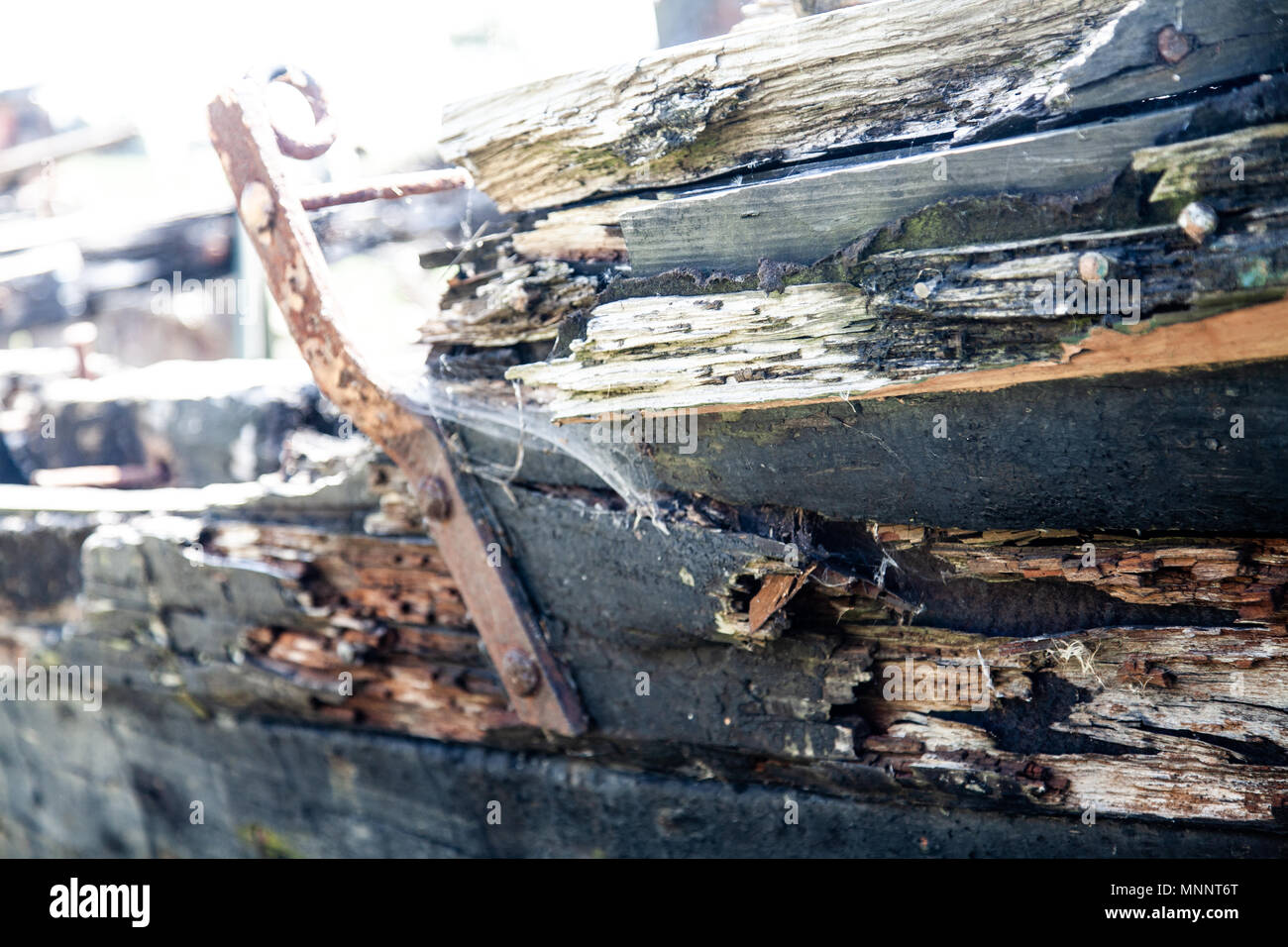 Abandoned Derelict Barge Uk High Resolution Stock Photography and ...
