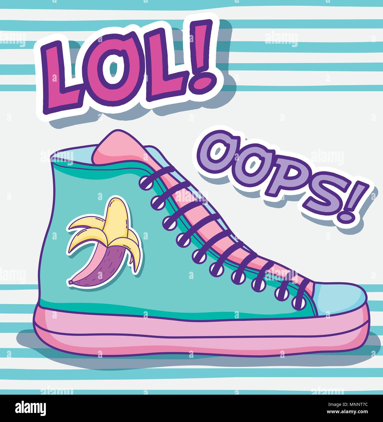 Cool shoe pop art Stock Vector Image & Art - Alamy