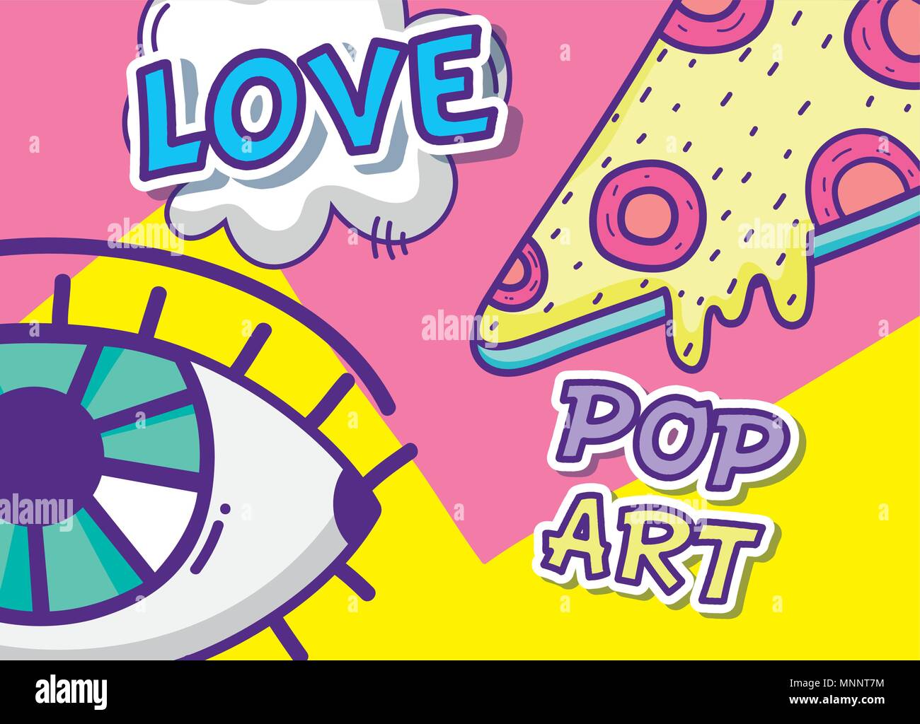 Pop art funny cartoons Stock Vector Image & Art - Alamy