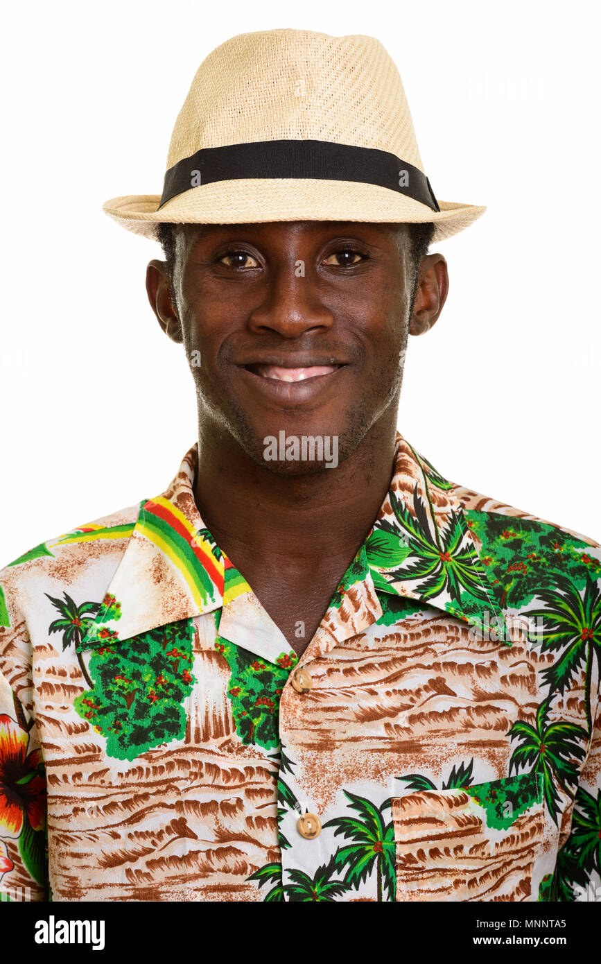 Face of young happy black African man smiling Stock Photo - Alamy