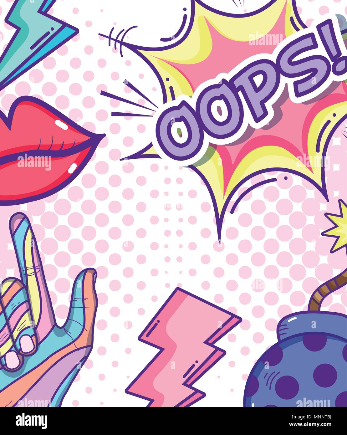 Pop art cartoons Stock Vector Image & Art - Alamy