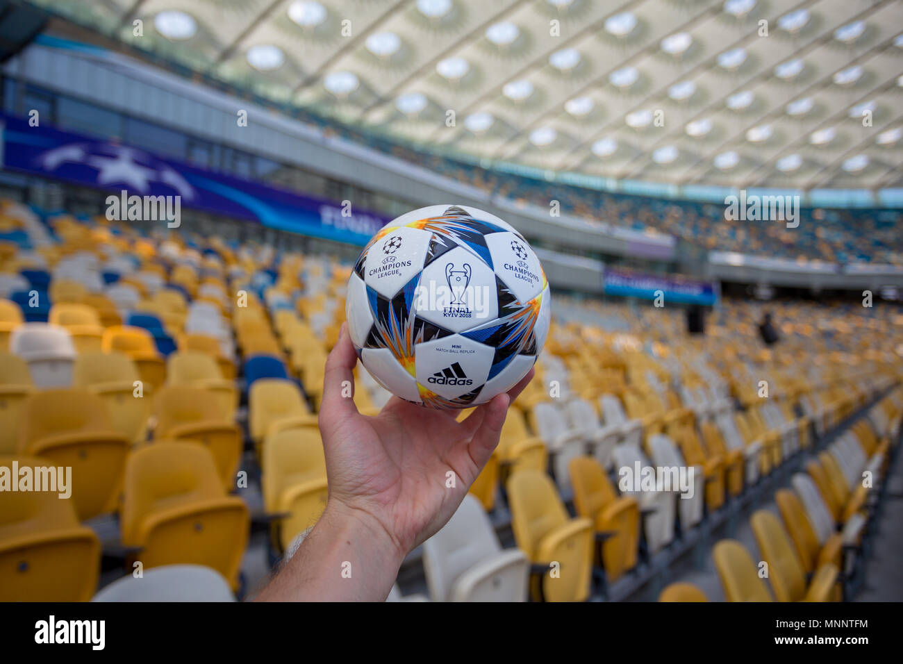 Kiev, Ukraine - May 16, 2018: UEFA Champions League Final Kyiv official ...