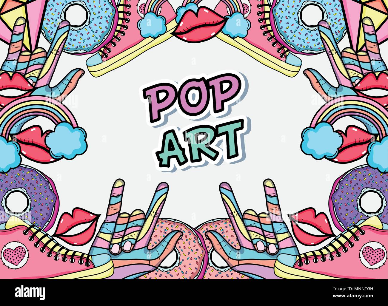 Pop art background cartoons Stock Vector Image & Art - Alamy