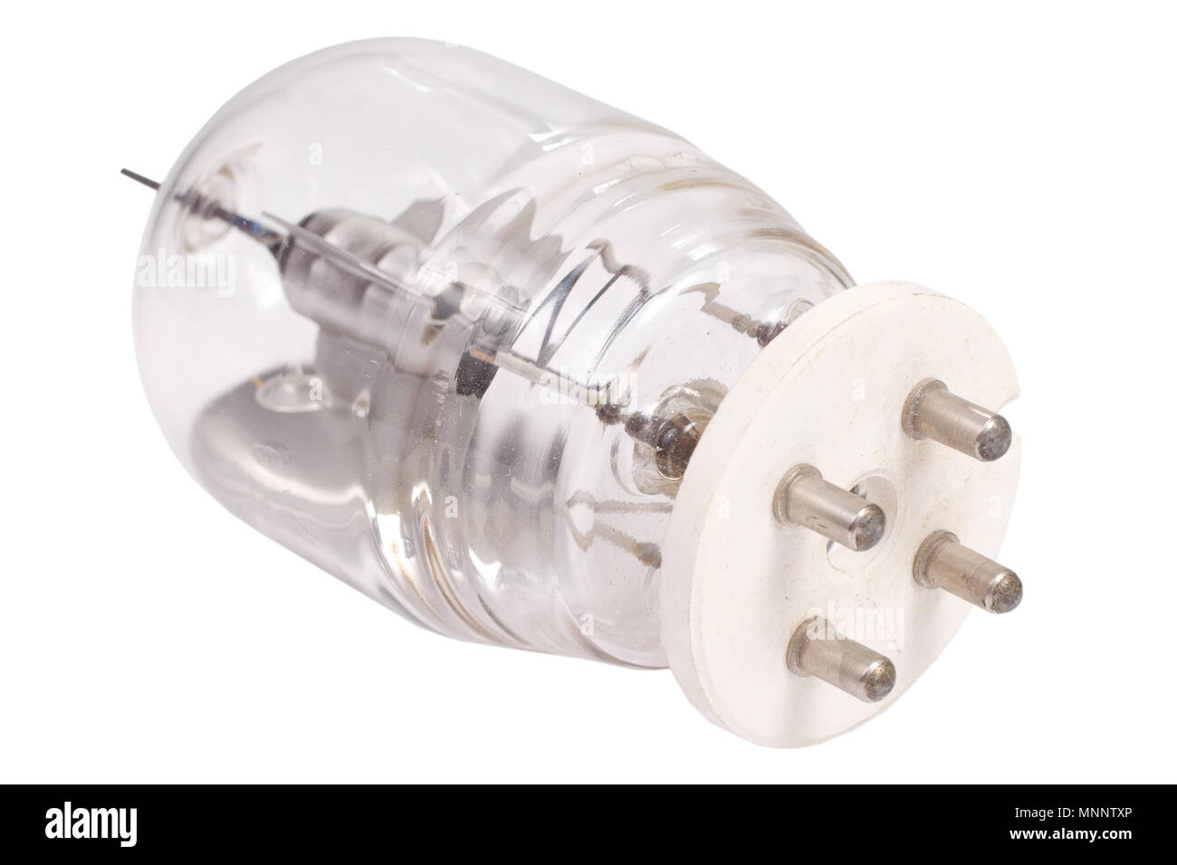 Vacuum electronic radio tube isolated on white background Stock Photo ...