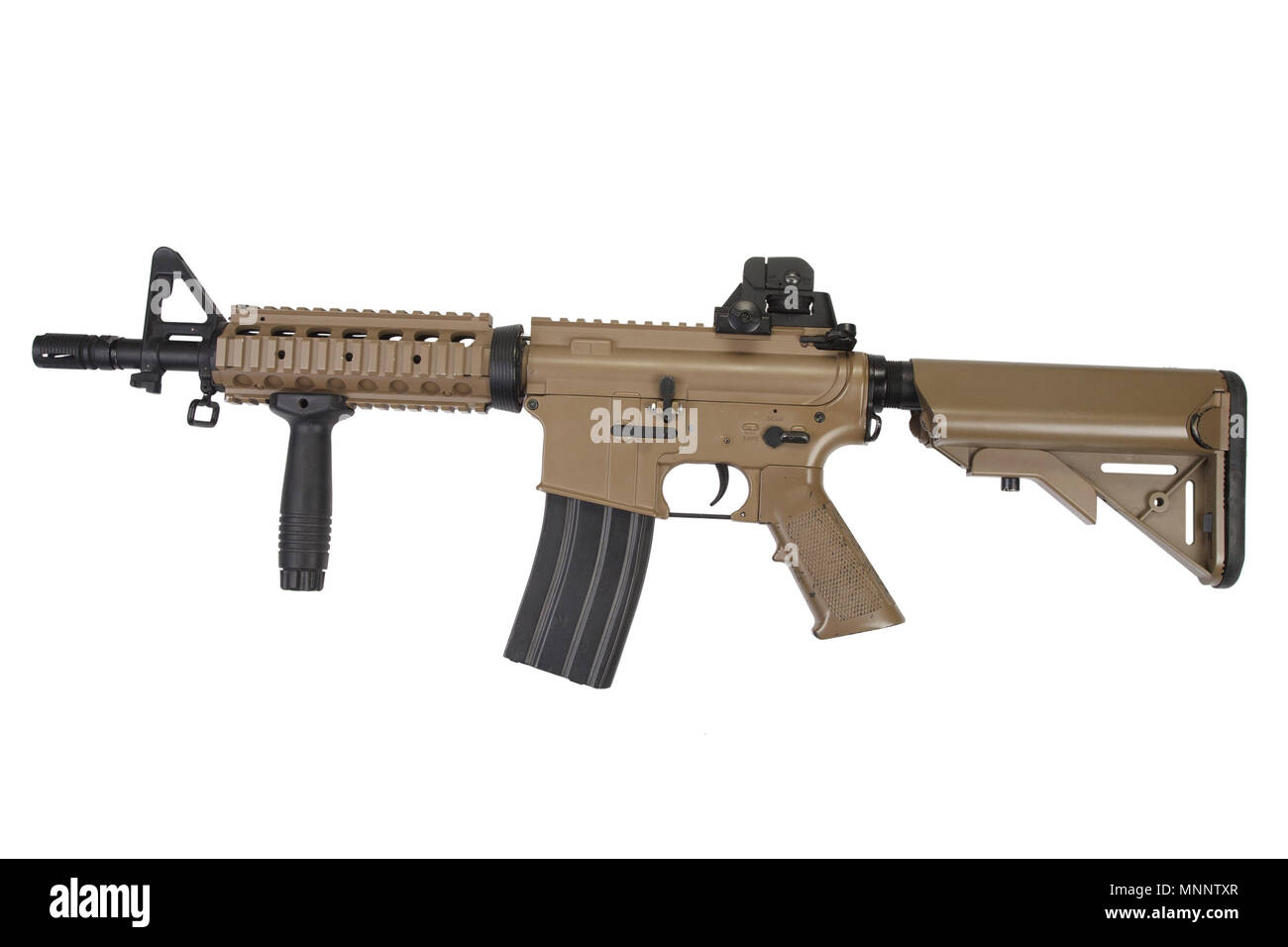 M4 special forces rifle isolated on a white background Stock Photo - Alamy