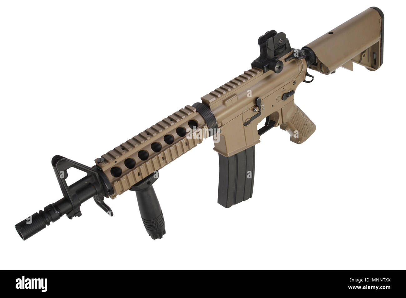 M4 special forces rifle isolated on a white background Stock Photo - Alamy