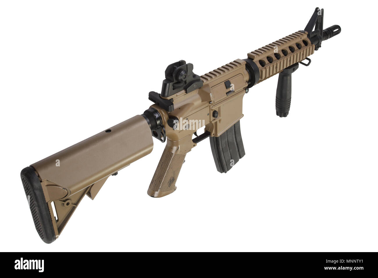 M4 special forces rifle isolated on a white background Stock Photo - Alamy