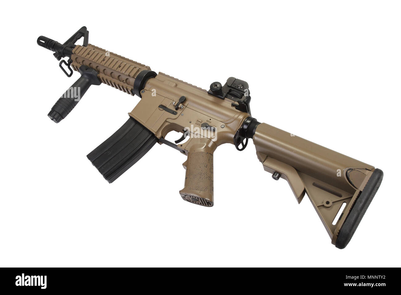 M4 special forces rifle isolated on a white background Stock Photo - Alamy