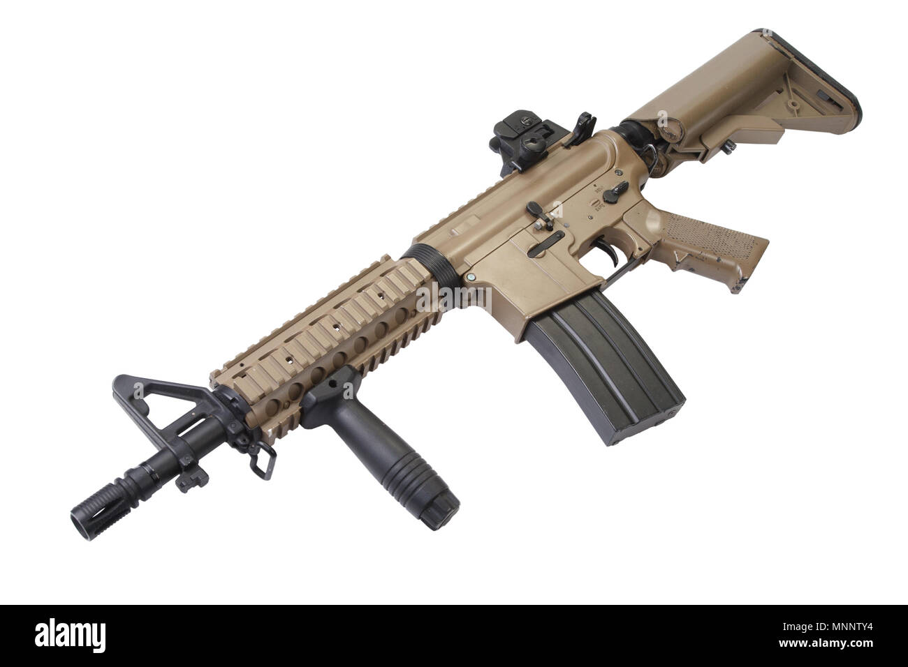M4 special forces rifle isolated on a white background Stock Photo - Alamy