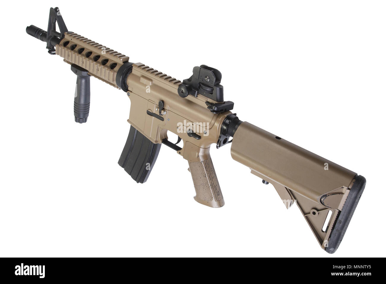 M4 special forces rifle isolated on a white background Stock Photo - Alamy