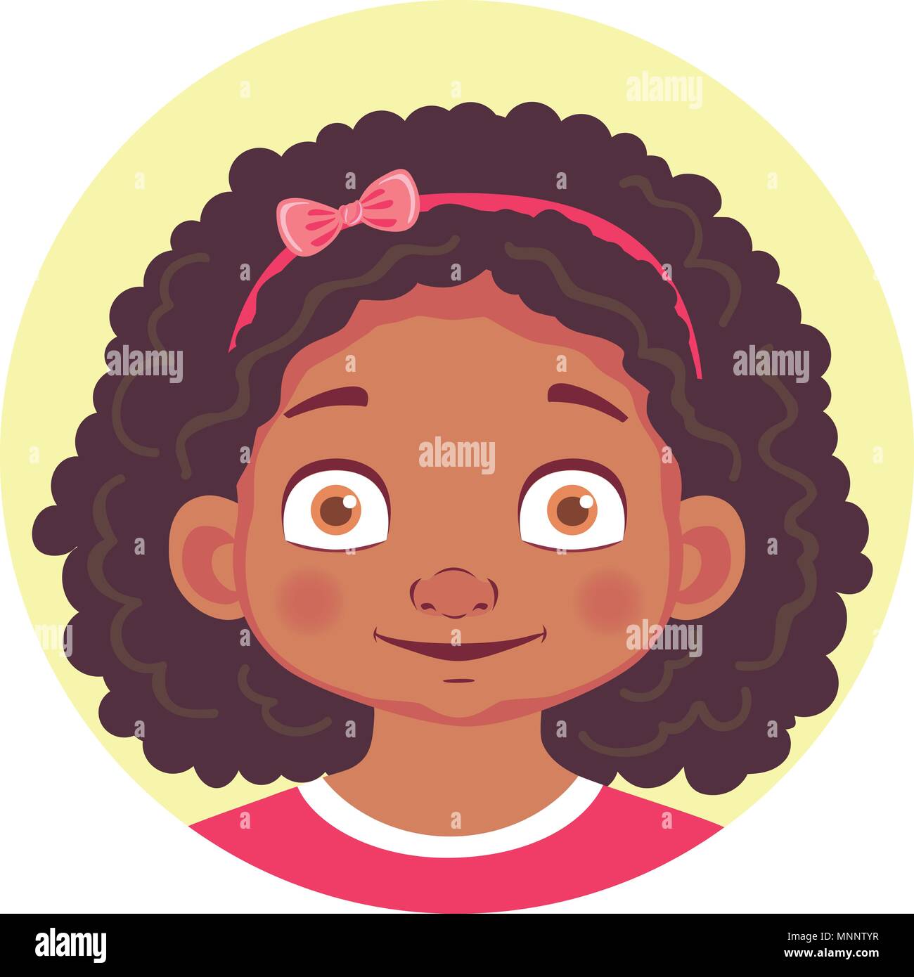 Smiling african girls Stock Vector Images - Alamy