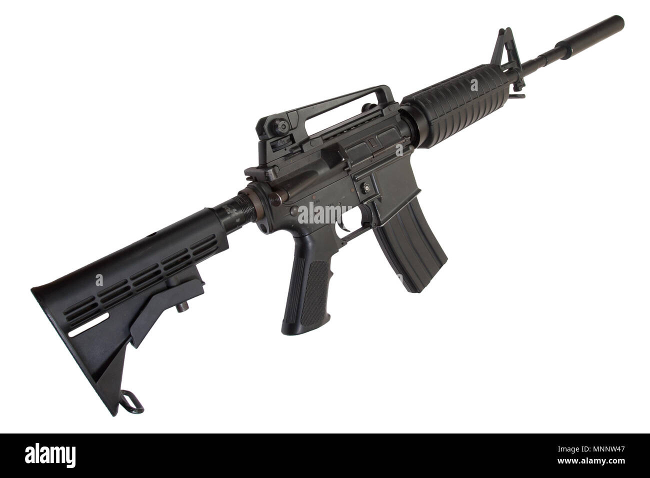 US Army M4 Carbine isolated on a white background Stock Photo - Alamy