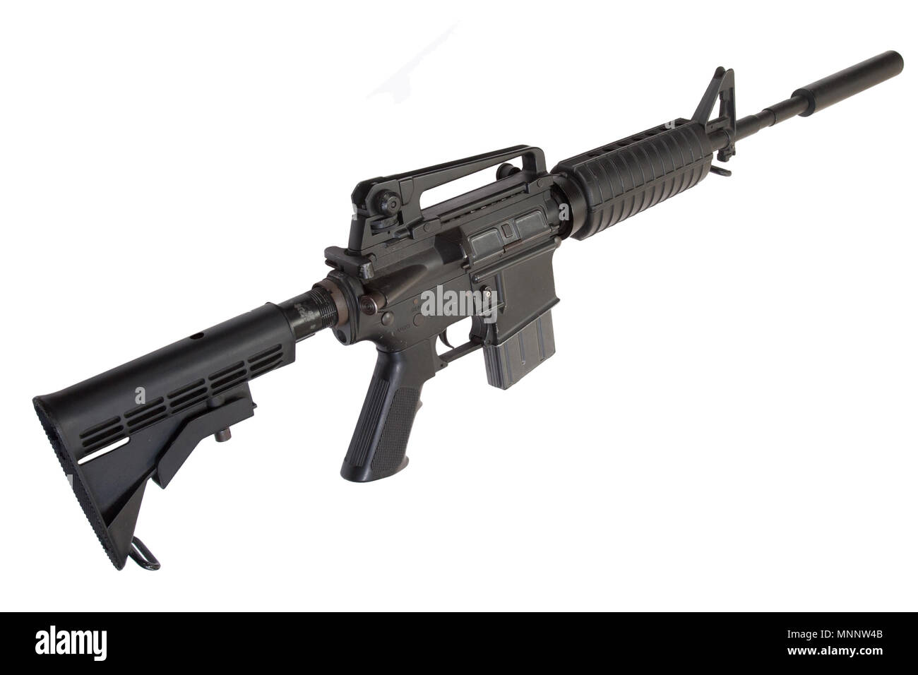US Army M4 Carbine isolated on a white background Stock Photo - Alamy