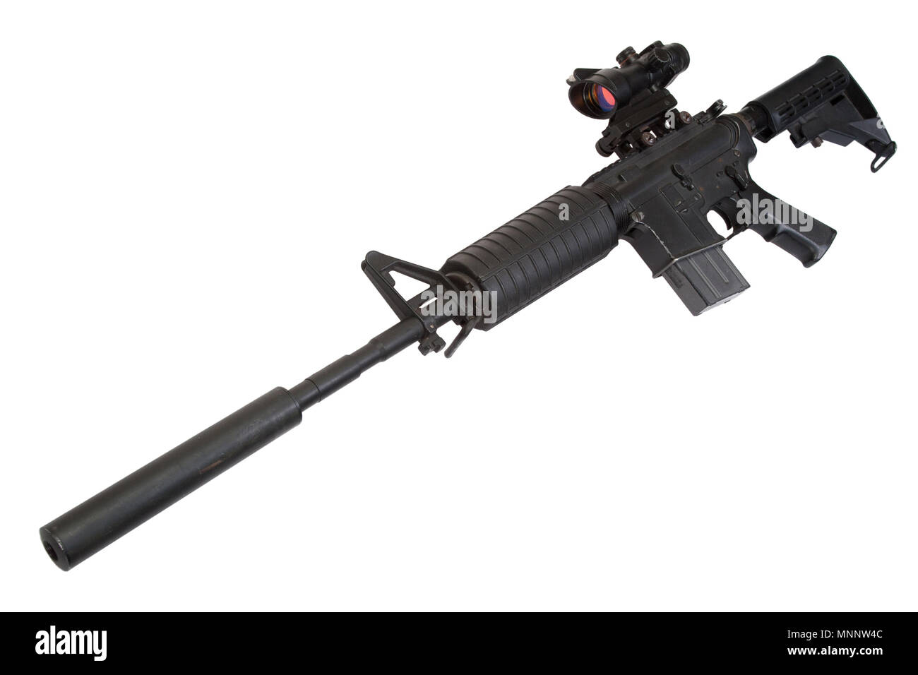 US Army M4 Carbine isolated on a white background Stock Photo - Alamy