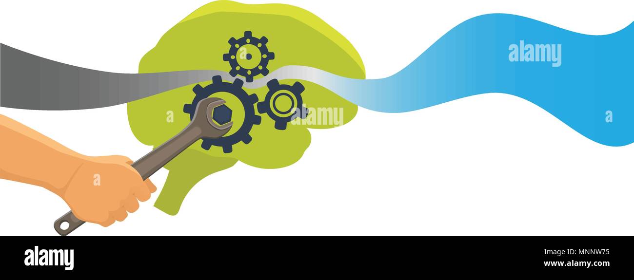 Brain flat vector illustration Stock Vector Image & Art - Alamy