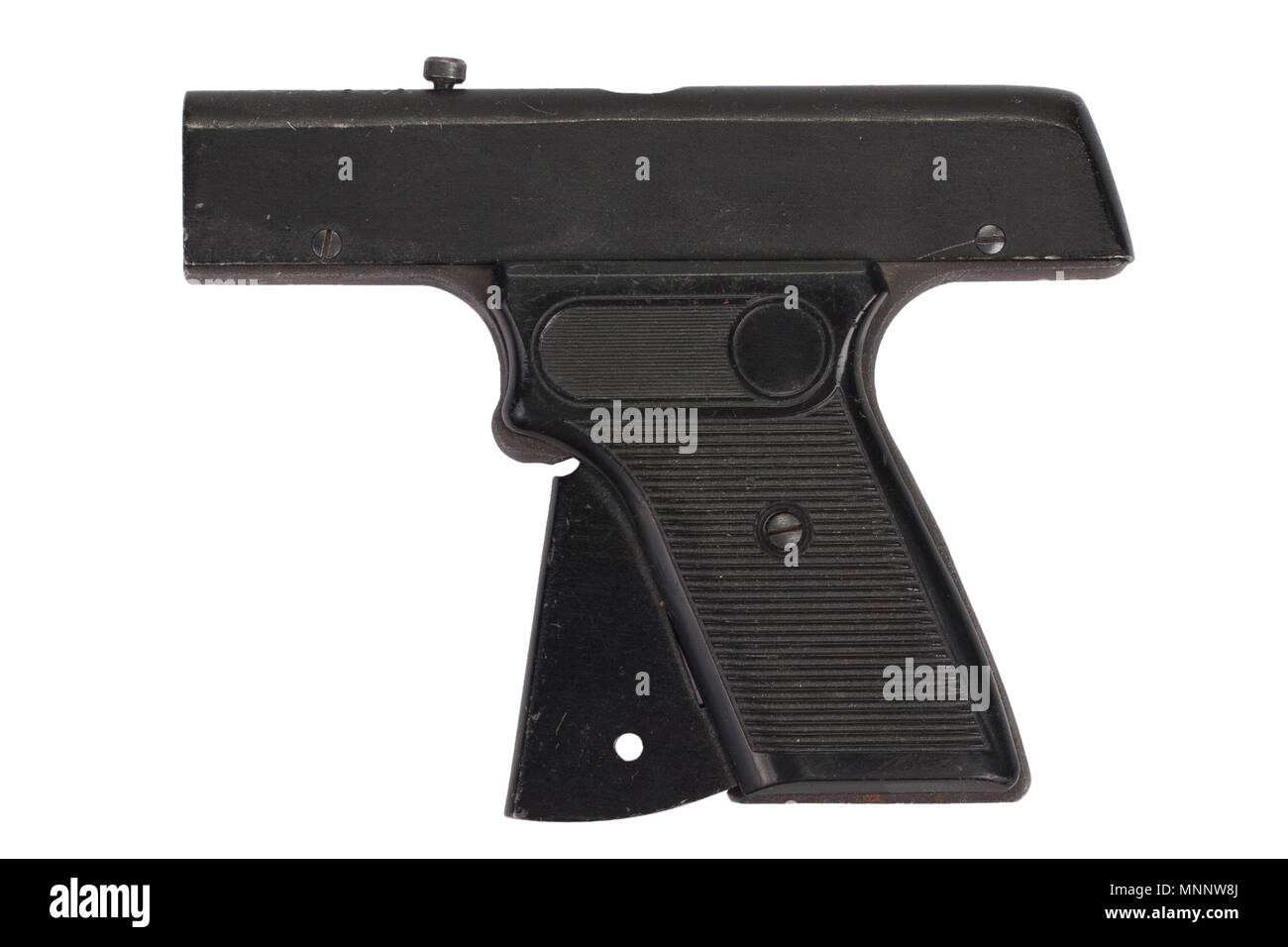 starting pistol isolated on white background Stock Photo - Alamy