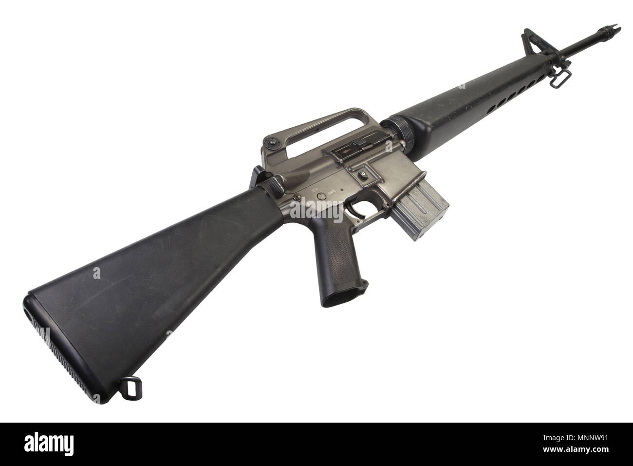 M16 rifle Vietnam War period isolated on a white background Stock Photo ...