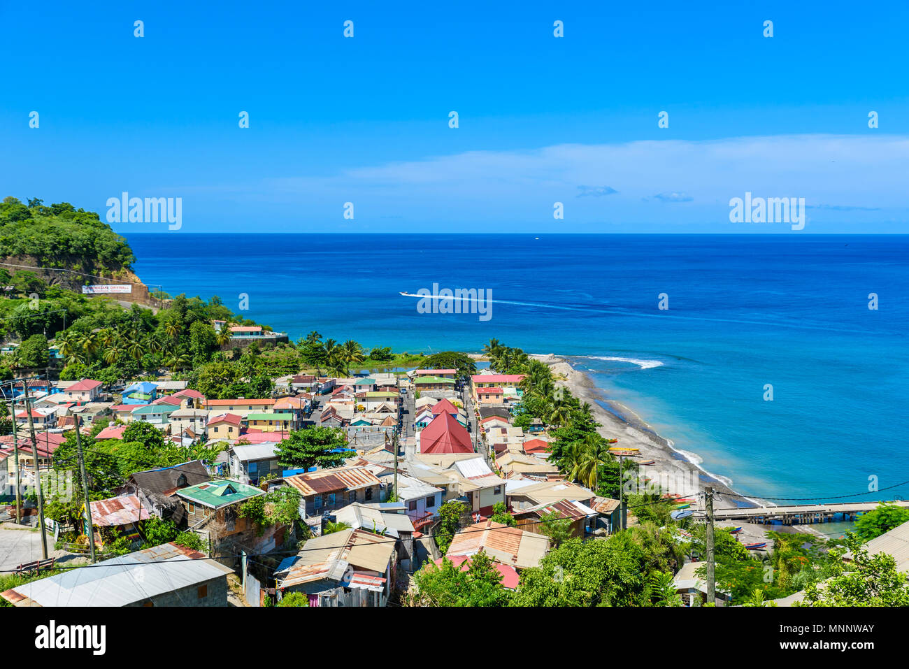 Canaries - Village on the Caribbean island of St. Lucia. It is a ...