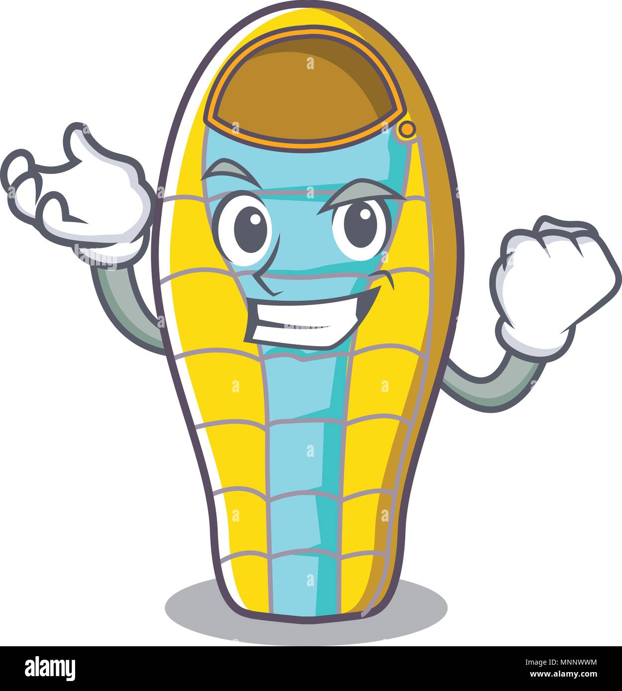 Successful sleeping bad character cartoon vector illustration Stock ...