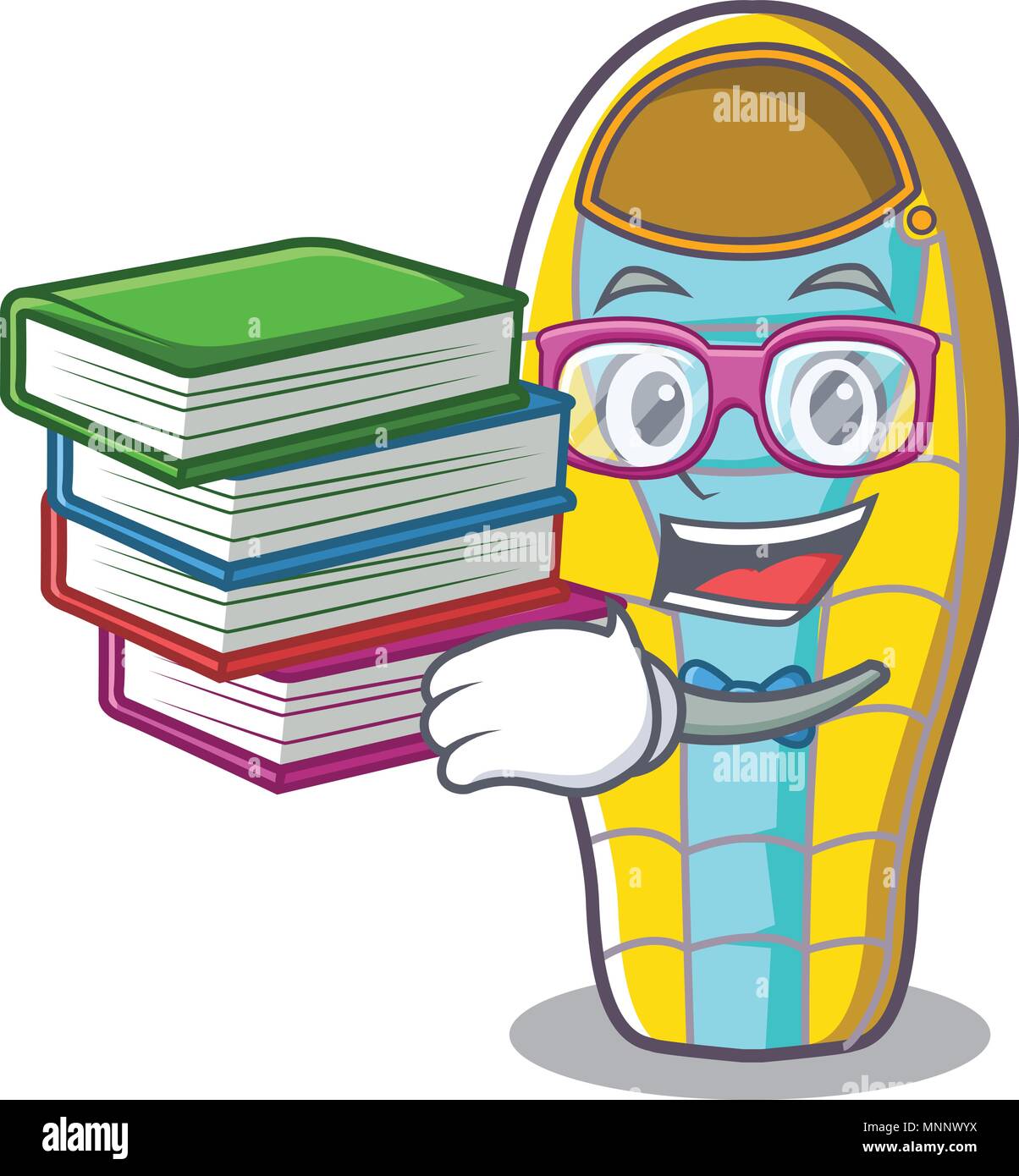 Student sleeping book bed Stock Vector Images - Alamy