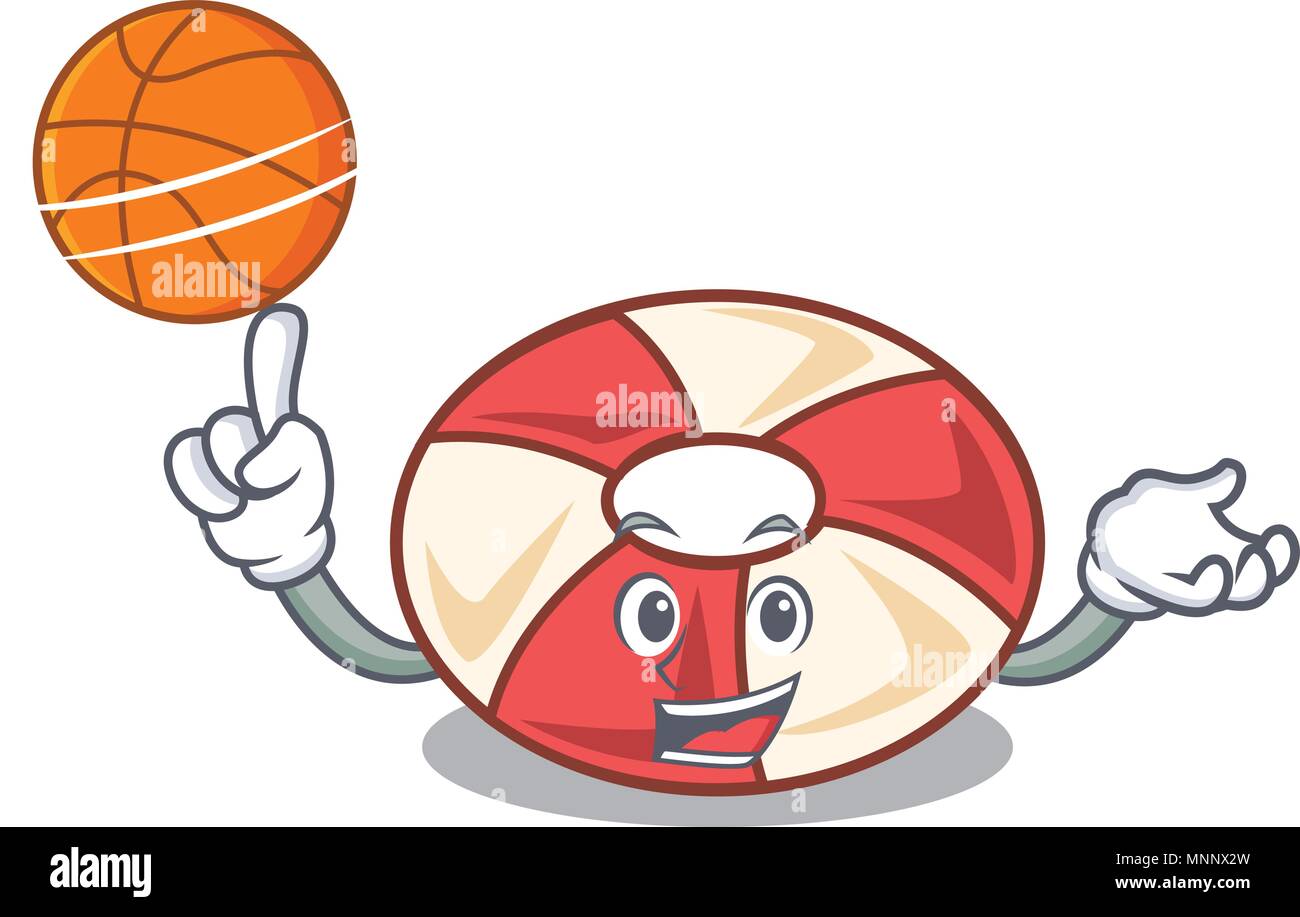 With basketball swim tube character cartoon Stock Vector Image & Art ...