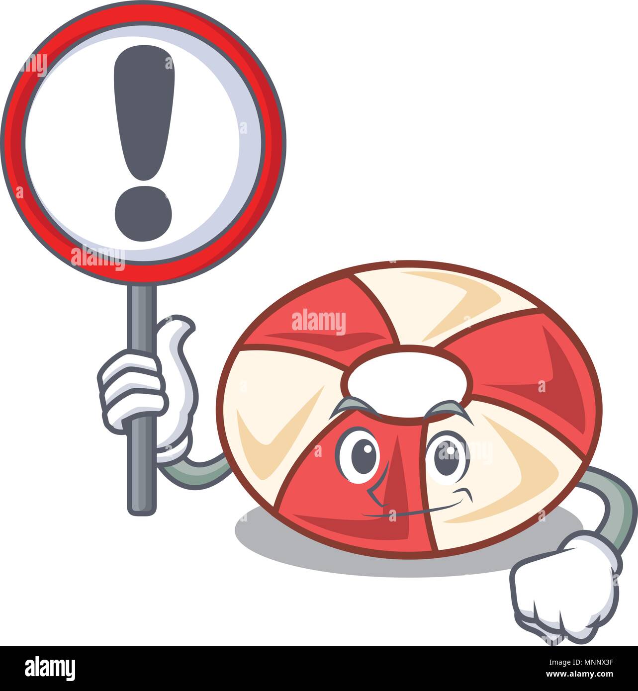 With sign swim tube character cartoon Stock Vector Image & Art - Alamy