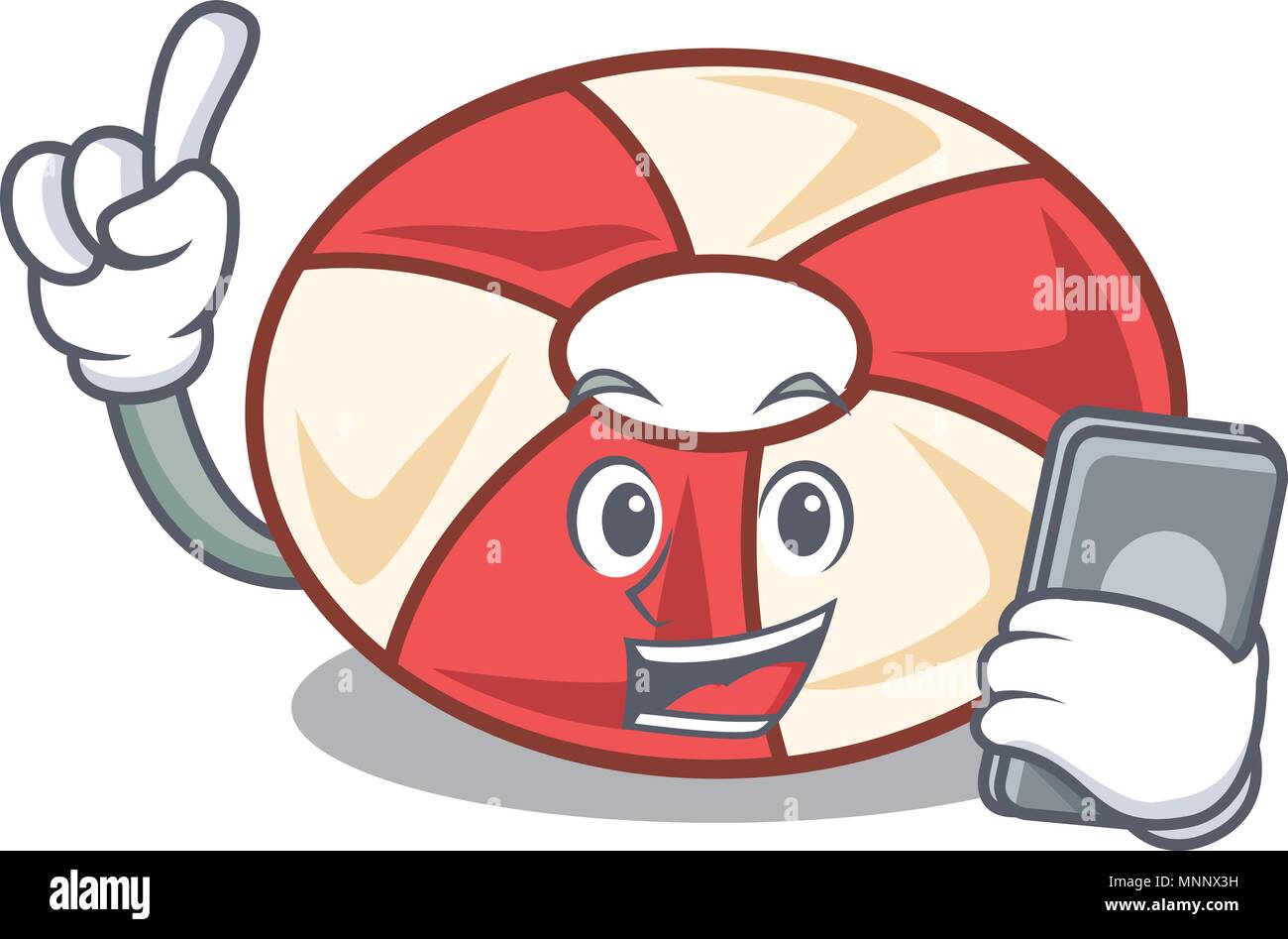 With phone swim tube character cartoon Stock Vector Image & Art - Alamy