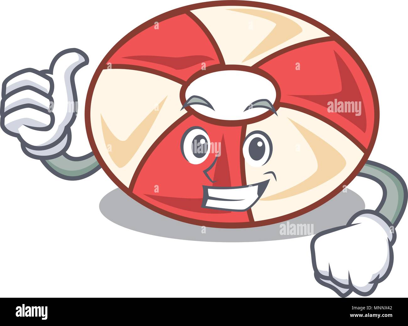 Thumbs up swim tube character cartoon Stock Vector Image & Art - Alamy