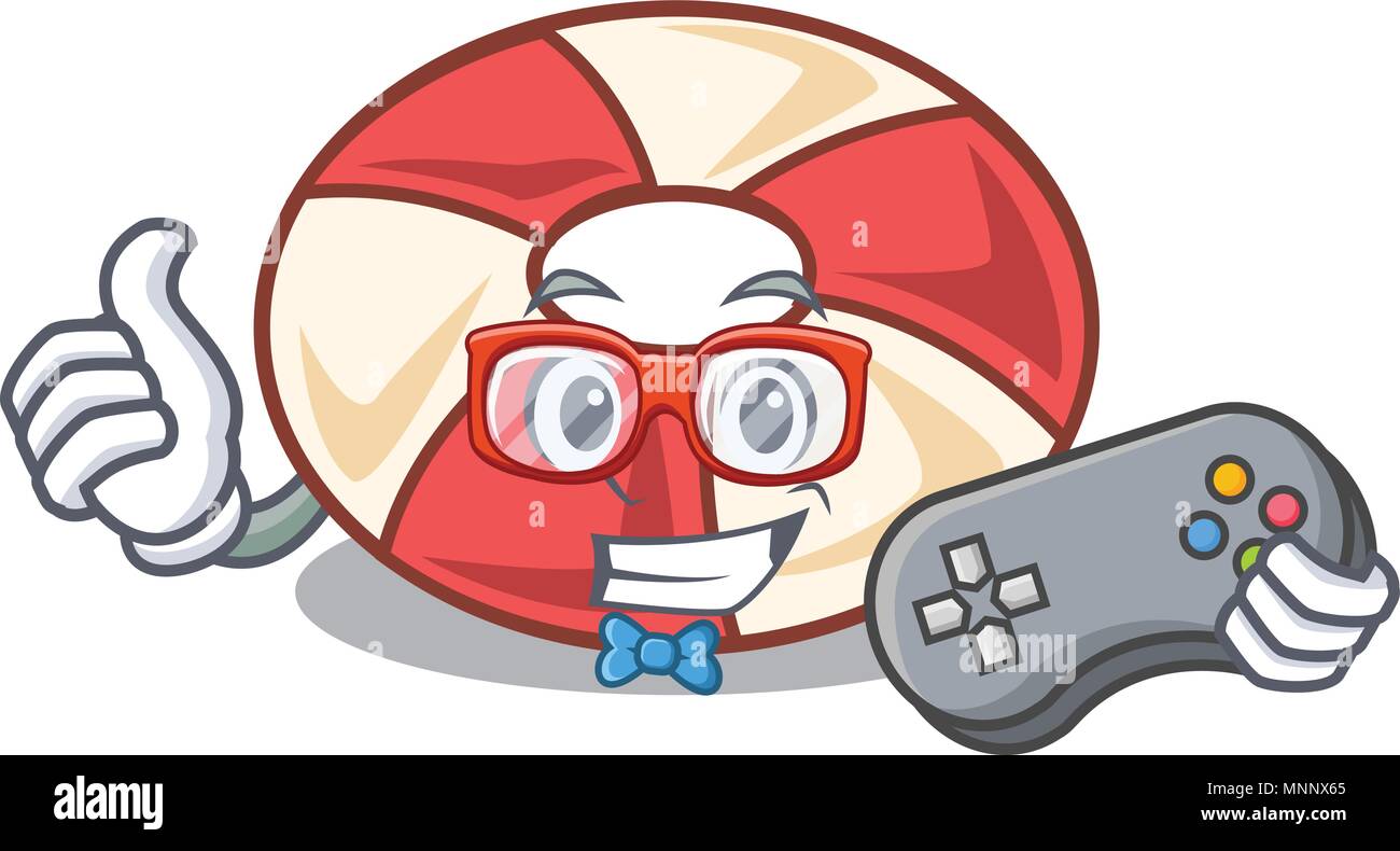 Gamer swim tube mascot cartoon Stock Vector Image & Art - Alamy