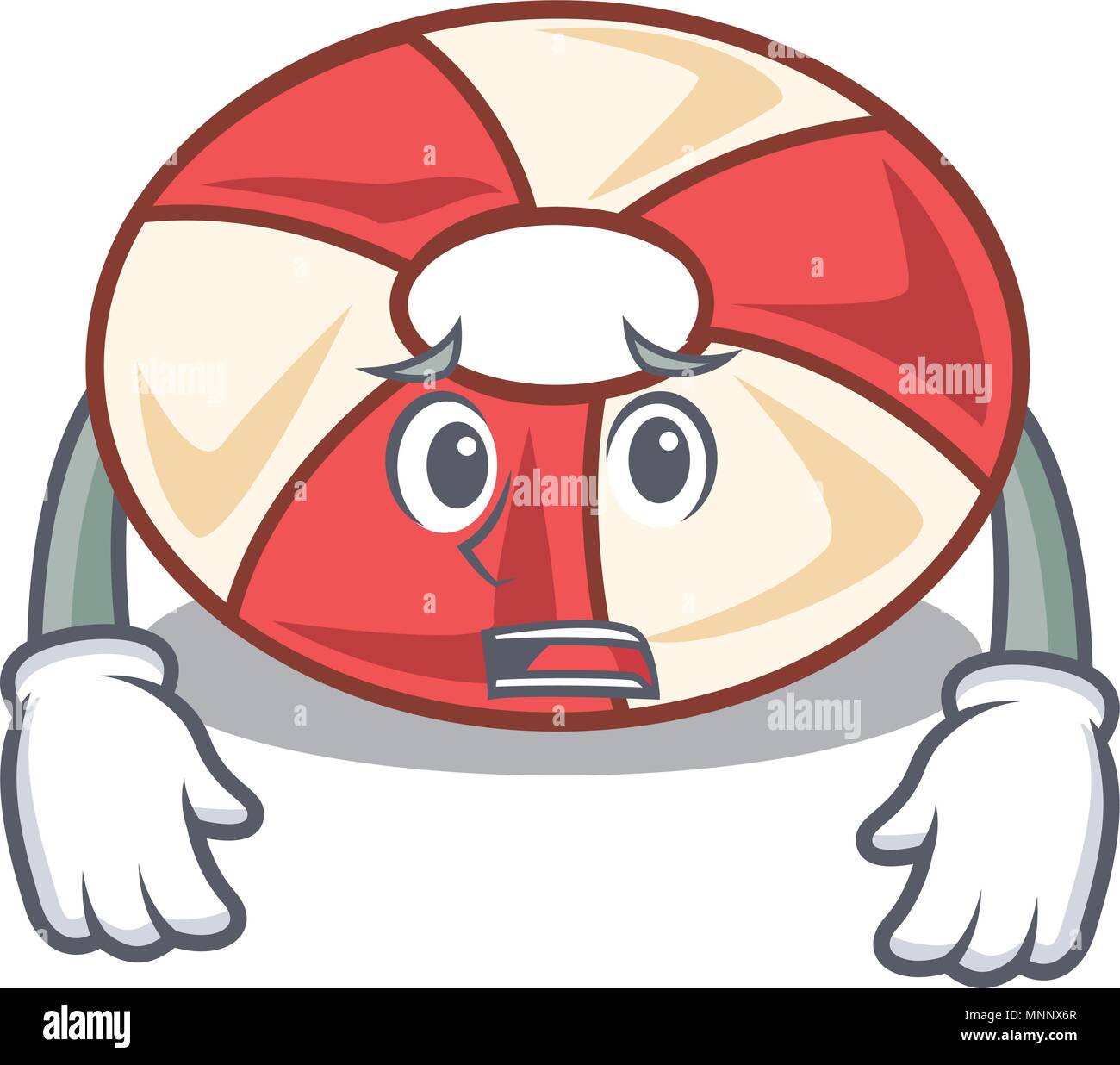 Afraid swim tube mascot cartoon Stock Vector Image & Art - Alamy
