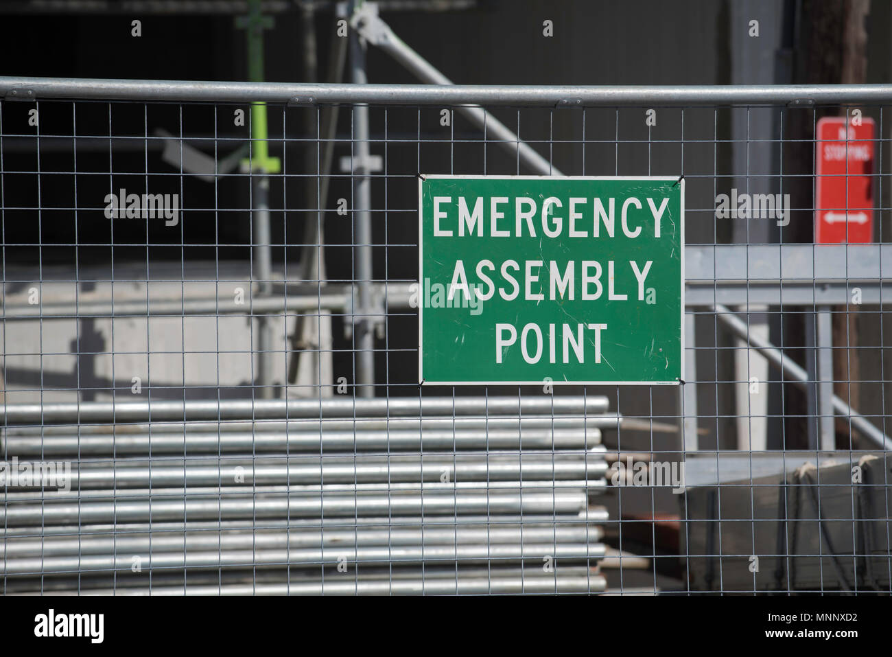 Emergency assembly point sign hi-res stock photography and images - Alamy