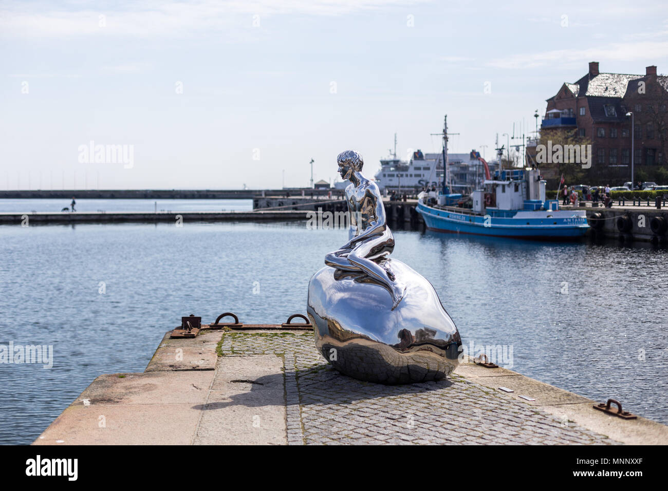 Sculpture HAN in Helsingor, Denmark Stock Photo - Alamy