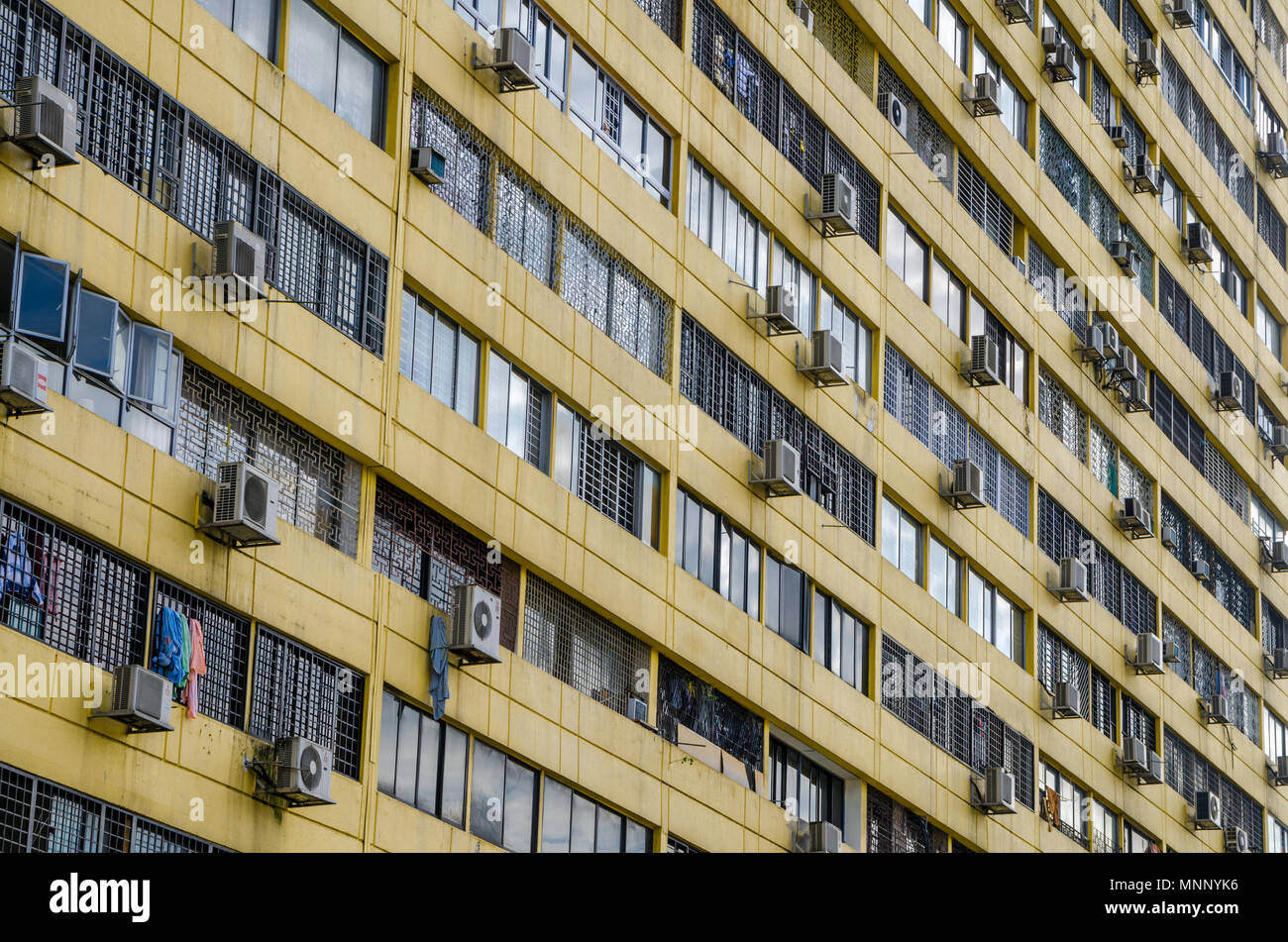 Facade of the People’s Park Complex, landmark of Chinatown Singapore ...