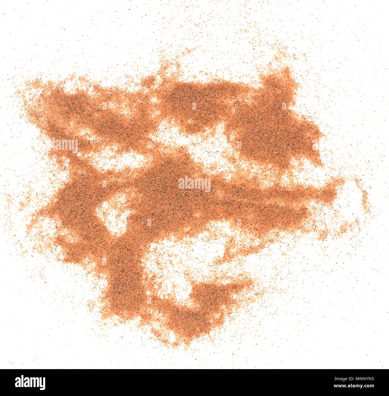 Sand isolated on white background Stock Photo - Alamy