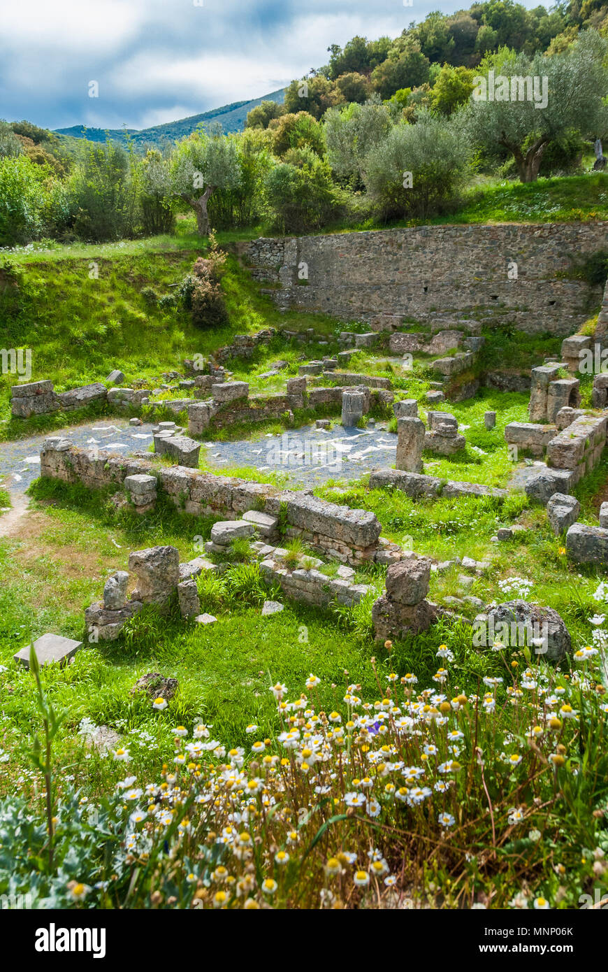 The ancient city Gortys (Gortyna), located in the valley of the Lousios ...
