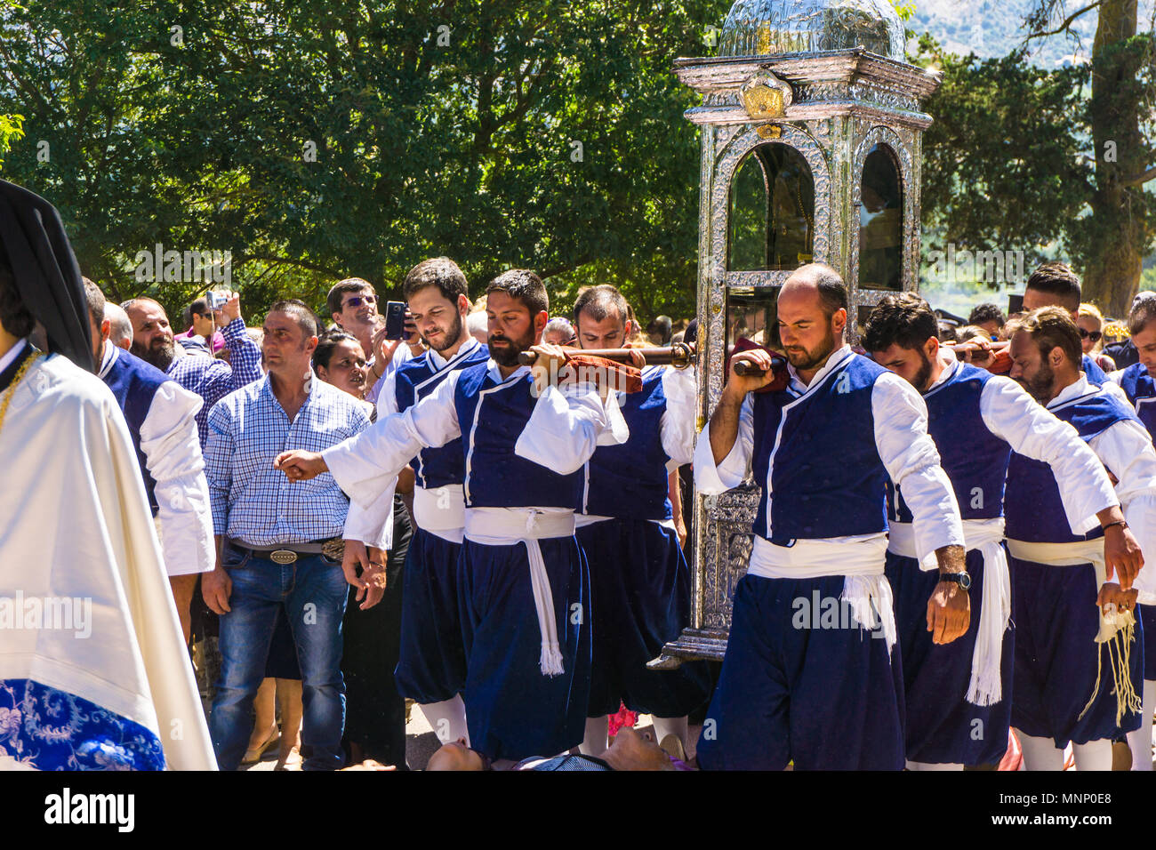 Feast day of Saint Gerasimos on August 16th in Cephalonia where his ...