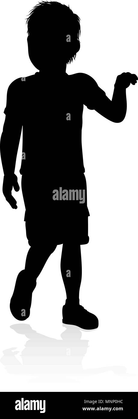 Kid Child Silhouette Stock Vector Image & Art - Alamy