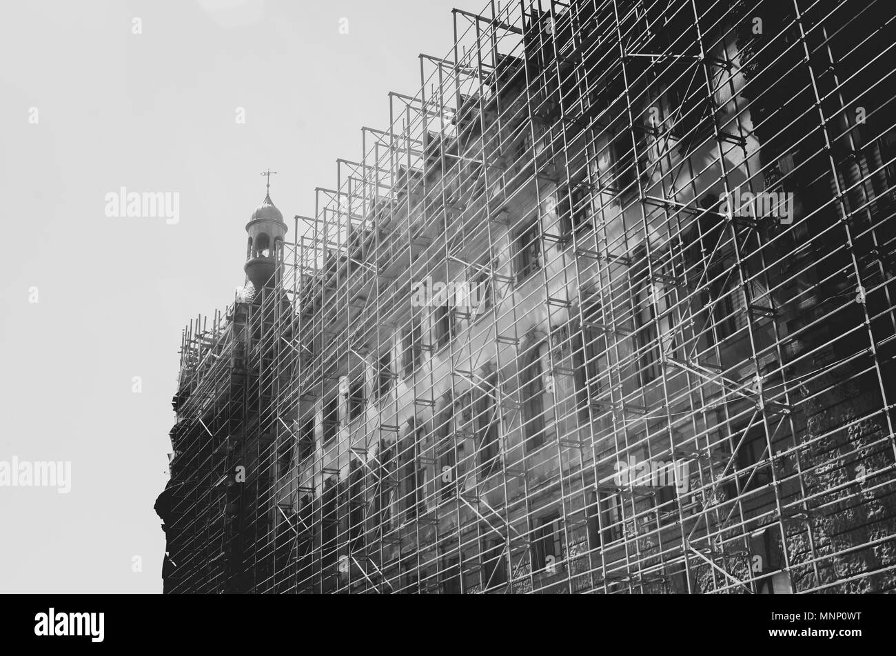 Station renovation Black and White Stock Photos & Images - Alamy