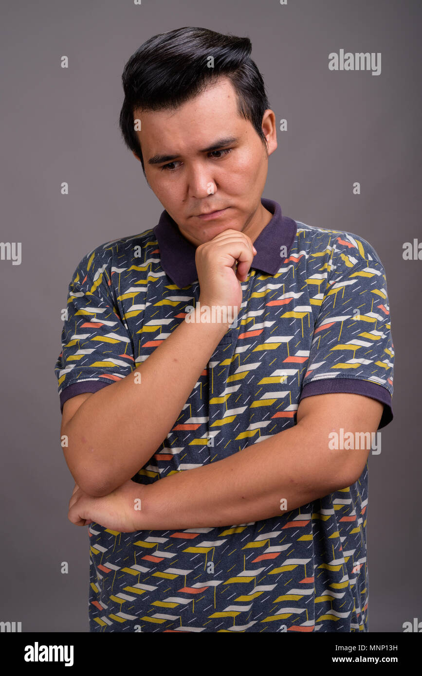 Fat young man hi-res stock photography and images - Alamy