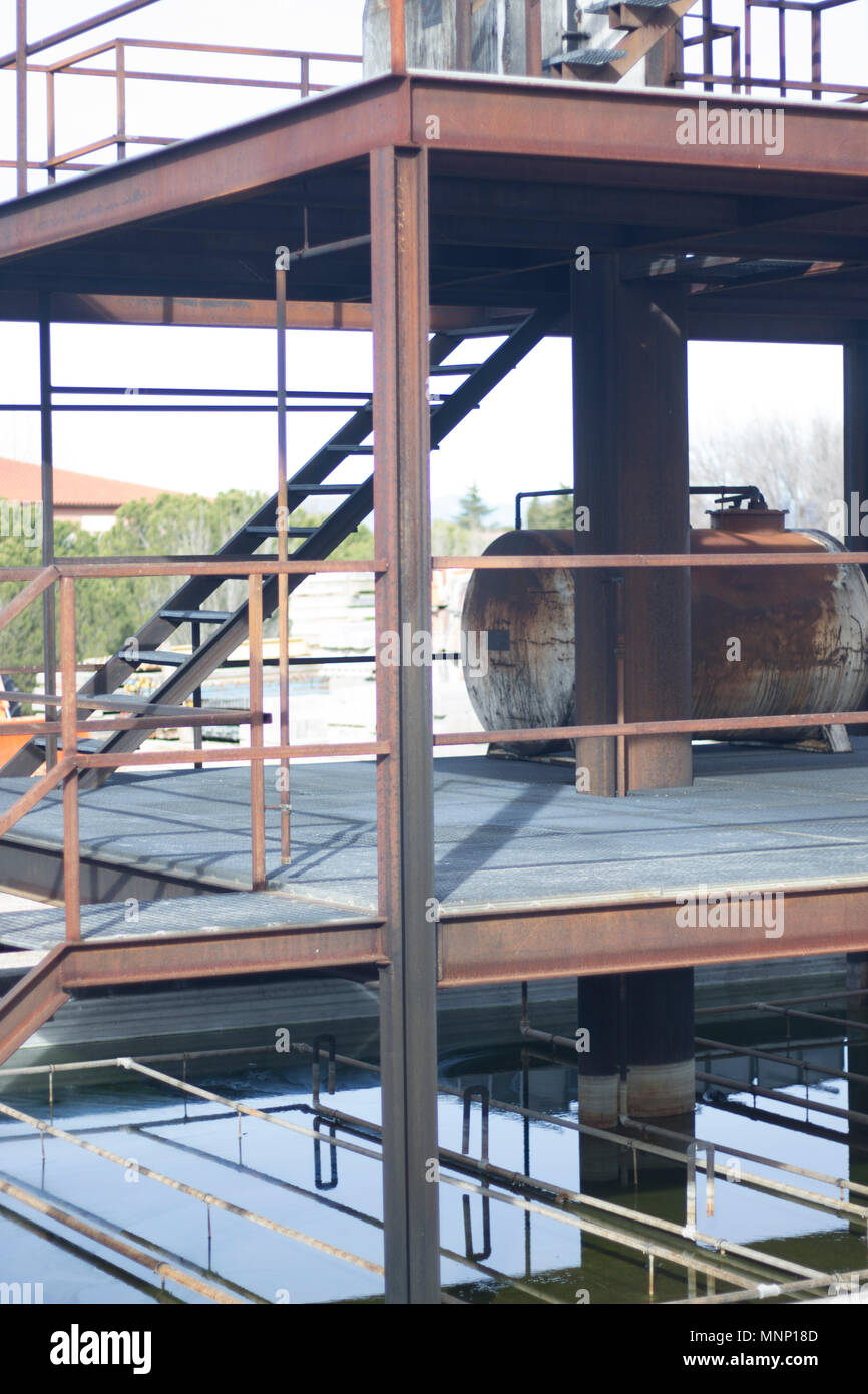 Fire station firefighter training equipment used by fireman to simulate ...