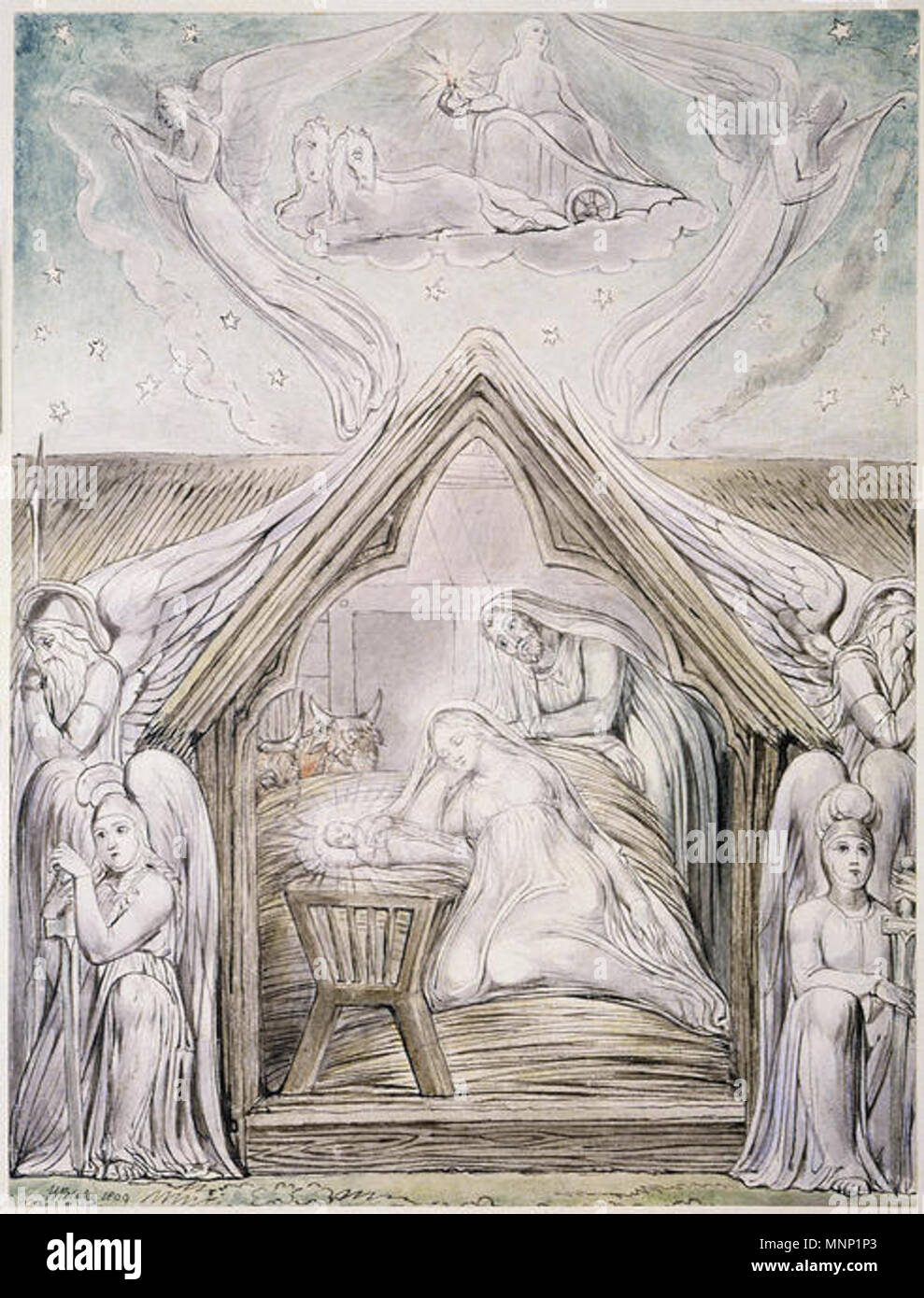 . Watercolor Illustration to Milton's On the Morning of Christ's ...