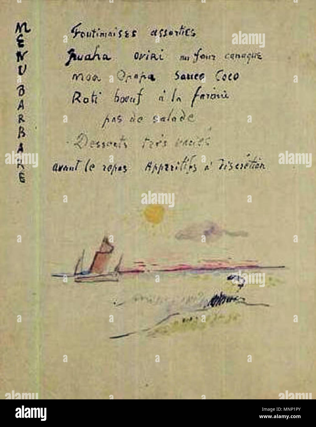 Français : Onze Menus : Menu barbare Català: Onze Menus: Menú bàrbar ...